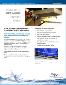 CABLE-GRIP™/STOPPER-GRIP™ Termination - PMI Industries